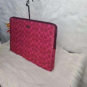 Coach | Bags | Coach Laptop Sleeve In Signature Canvas | Poshmark